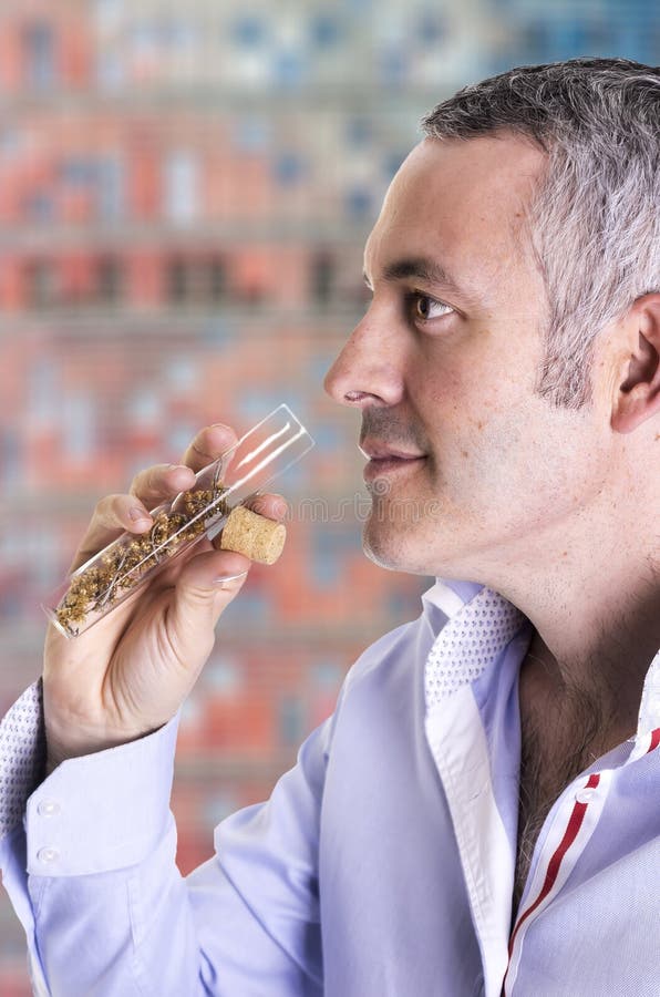 Man Customer Smelling Perfume Cologne Stock Photos - Free & Royalty ...