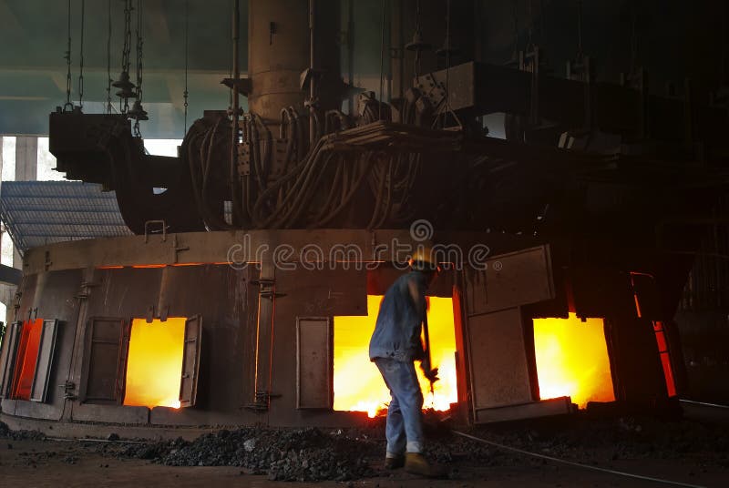 Smelting industry stock image. Image of molten, smelting - 800441