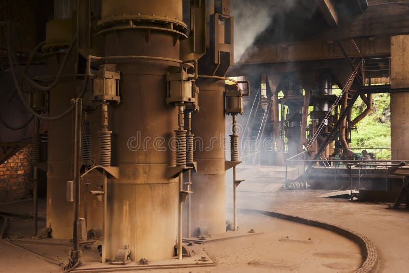 Smelting industry stock photo. Image of floor, smoke, spark - 800422
