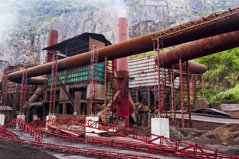 Smelting industry stock image. Image of oven, light, flame - 23566009