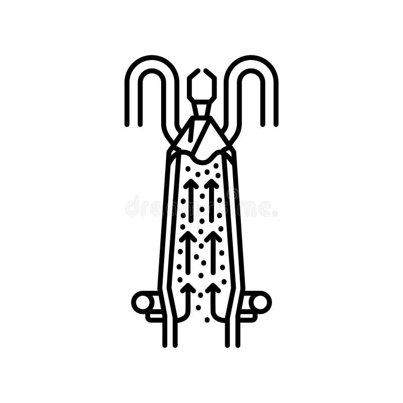 Smelting Line Black Icon. Sign for Web Page, Mobile App, Button Stock ...