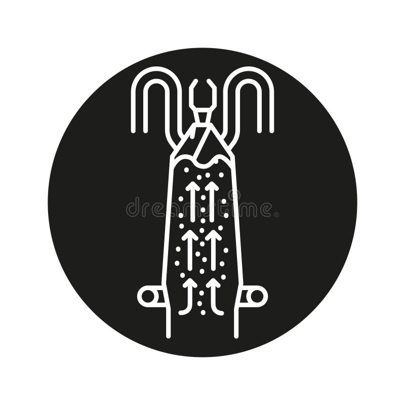 Smelting Line Black Icon. Sign for Web Page, Mobile App, Button Stock ...