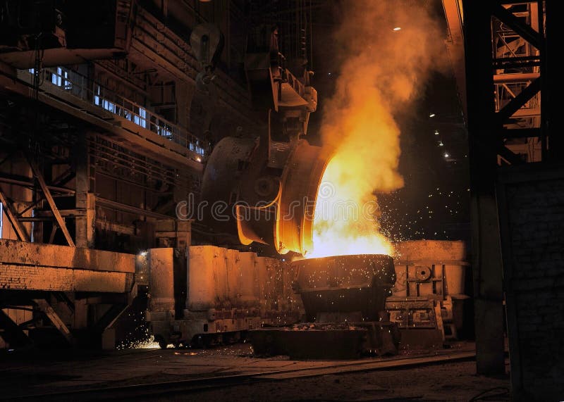 Smelting of the metal stock photo. Image of smelting - 81139336