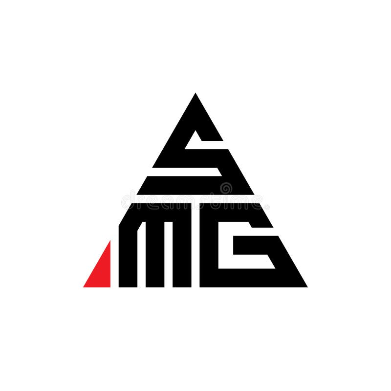 SMG Triangle Letter Logo Design with Triangle Shape. SMG Triangle Logo ...