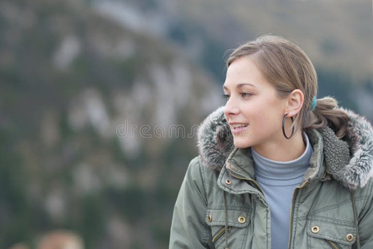 Smile stock photo. Image of space, smile, portrait, lady - 12092346