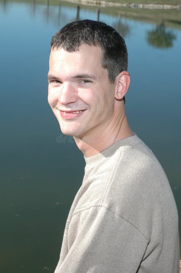 Contemplative Man stock photo. Image of cautious, considerate - 1540206