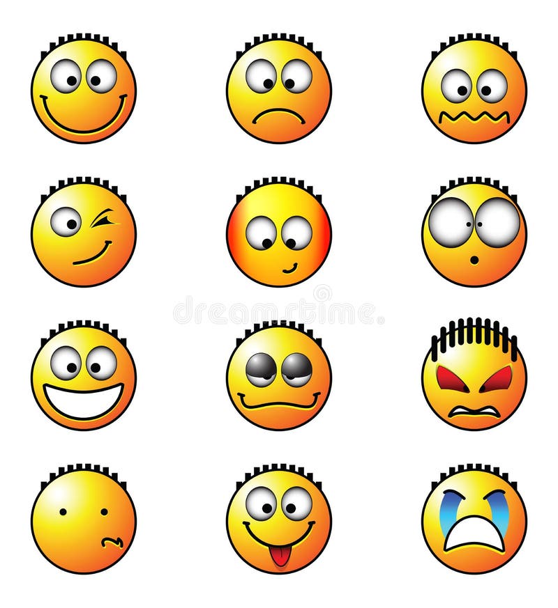 Smile stock vector. Illustration of graphic, objects, depression - 9138462