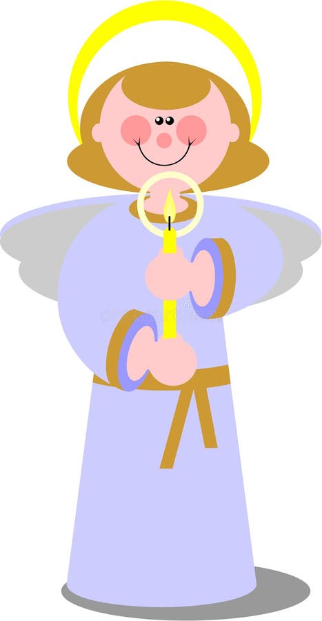 Smile angel in color 04 stock vector. Illustration of merry - 11584472
