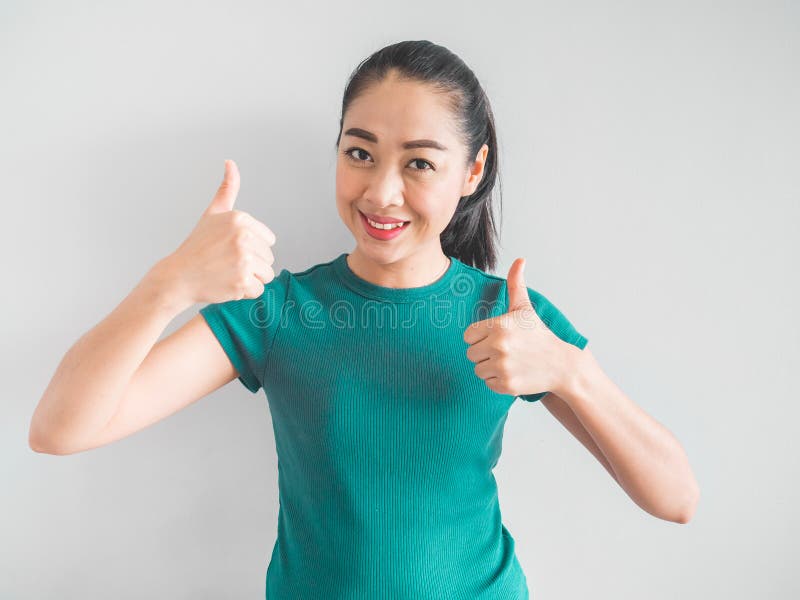 Smile Asian Woman Face Feeling Happy. Stock Photo - Image of asian ...