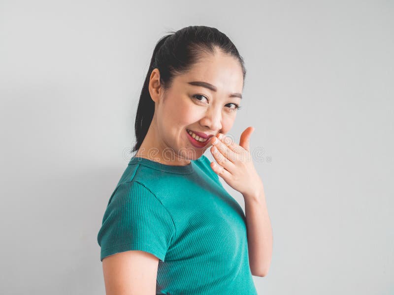 Smile Asian Woman Face Feeling Happy. Stock Photo - Image of lady, asia ...
