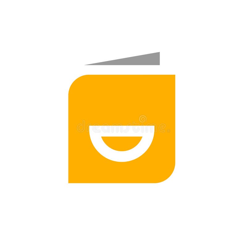 Smile Book Logo Icon Design Template Vector Stock Vector - Illustration ...