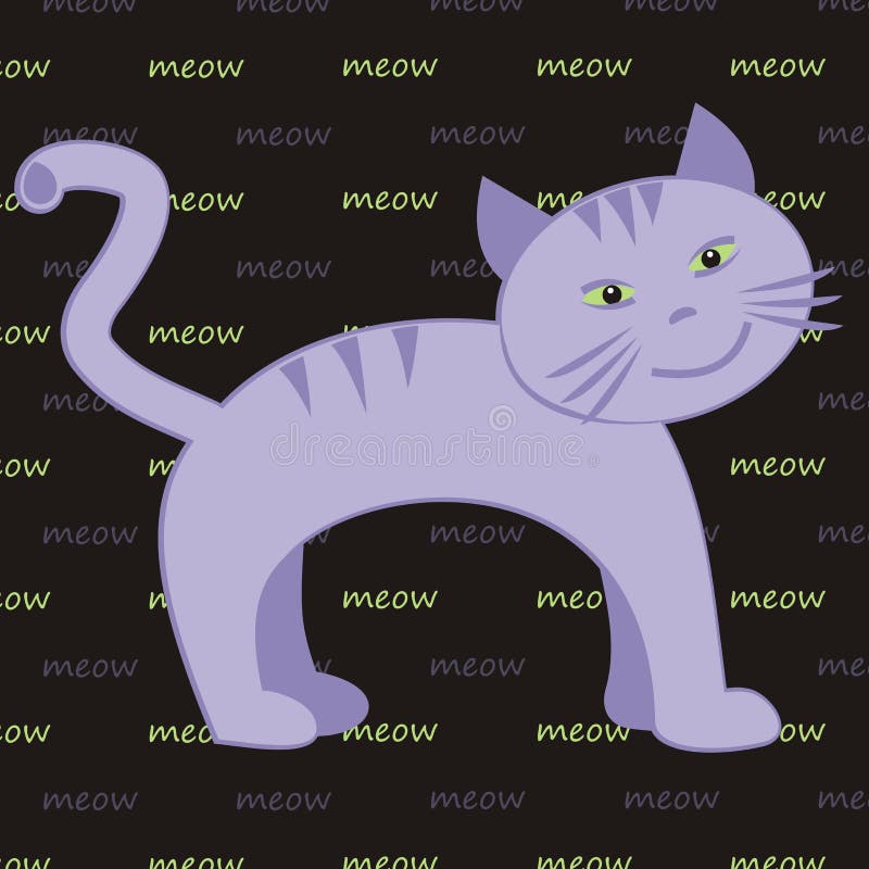 Smile Cat, Vector Illustration,background Stock Vector - Illustration ...