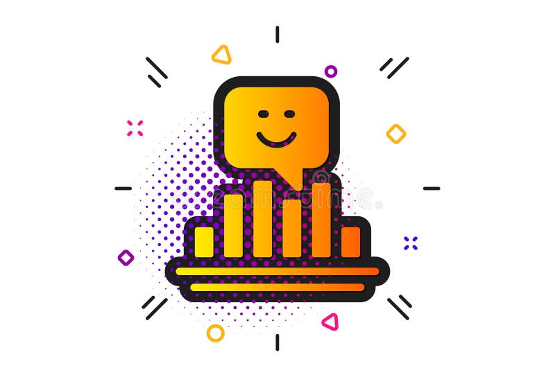 Smile Chart Icon. Positive Feedback Rating Sign. Vector Stock Vector ...