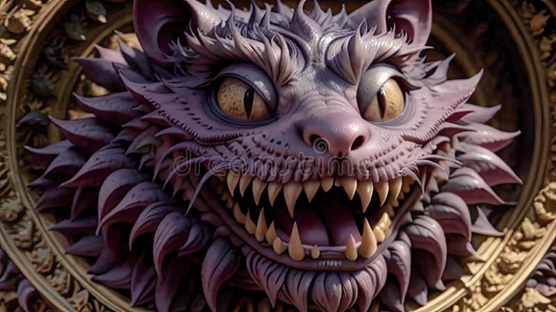 Smile of the Cheshire Cat. Generative AI Stock Video - Video of magic ...