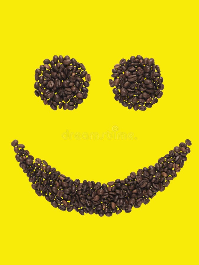 Smile of coffee beans stock image. Image of close, smile - 16584203