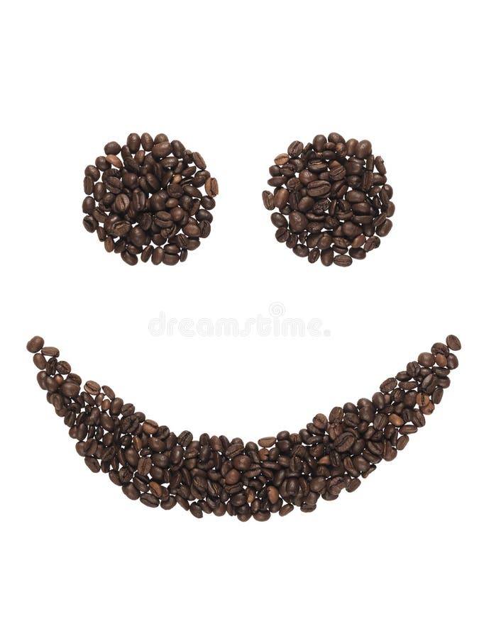 Smile of coffee beans stock image. Image of espresso - 16584217