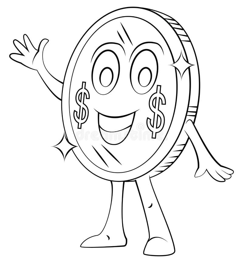 Smile Coin Money stock vector. Illustration of design - 47880249