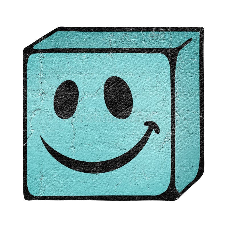 Funny cube mask stock vector. Illustration of like, happy - 61661604