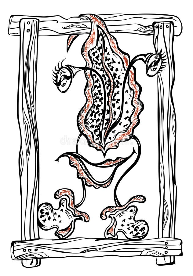 Smile cute fantasy monster stock vector. Illustration of doodle - 79585812