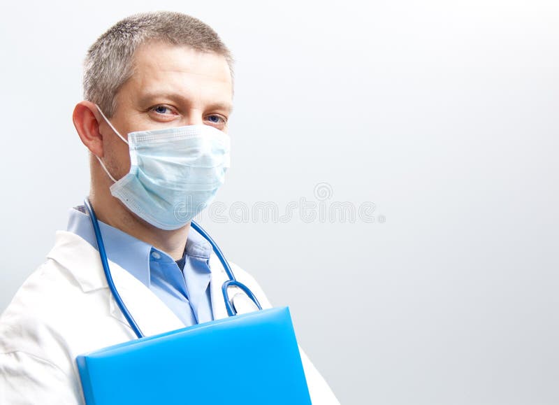 Smile doctor stock image. Image of collar, holds, blue - 23319041