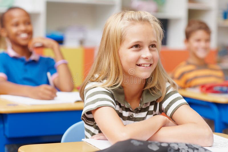 Smile, Education and Kids in Classroom for Learning, Growth and Child ...