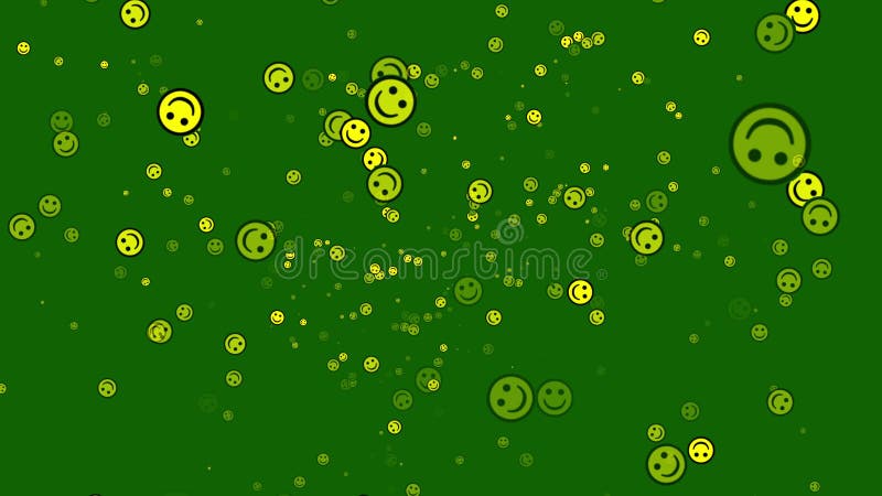 Cartoon Face Effect Green Screen, 4k Video Stock Video - Video of ...