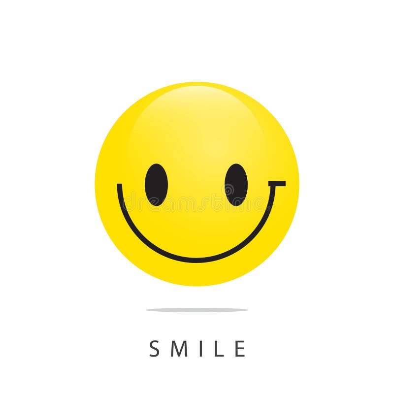 Smile Emoticon Vector Template Design Illustration Stock Vector ...