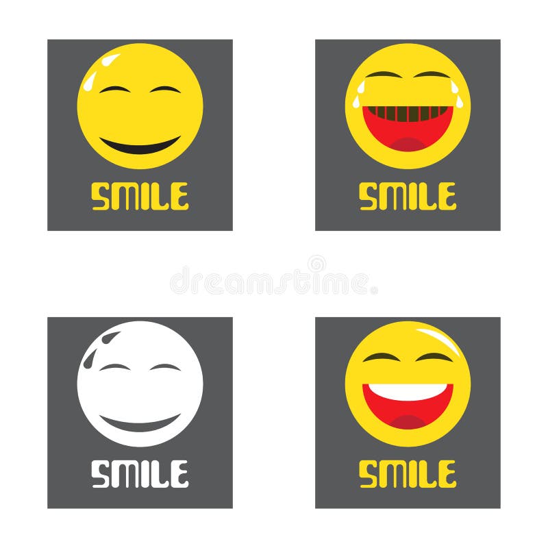 Smile Emotion Icon Vector Illustration Design Template Stock Vector ...