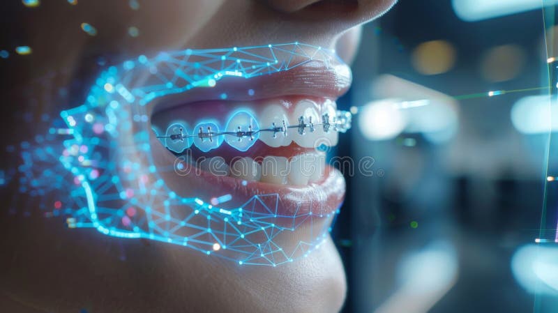 Smile Enhancement Process with Digital Technology Showcasing ...