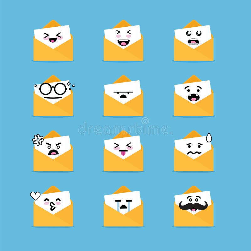 Email Emoji Stock Illustrations – 914 Email Emoji Stock Illustrations ...