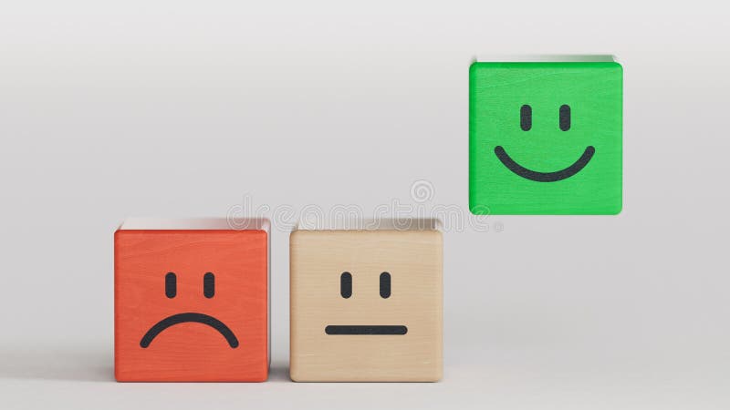 Smile Face Icon with Regular and Sad Emotion for Client Evaluation and ...