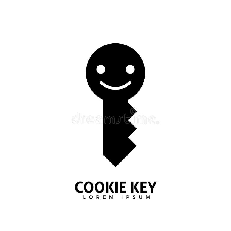 A Smile Face of a Key. Isolated Vector Illustration Stock Vector ...