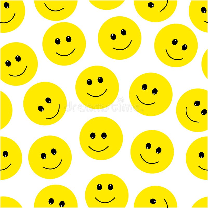 Smile Face Pink Seamless Pattern. Stock Vector - Illustration of animal ...