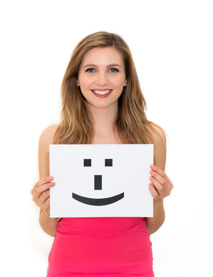 Smile face sign stock image. Image of female, advertisement - 24804585