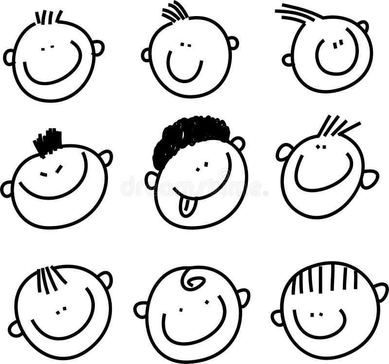 Smile faces stock vector. Illustration of kids, community - 5029261