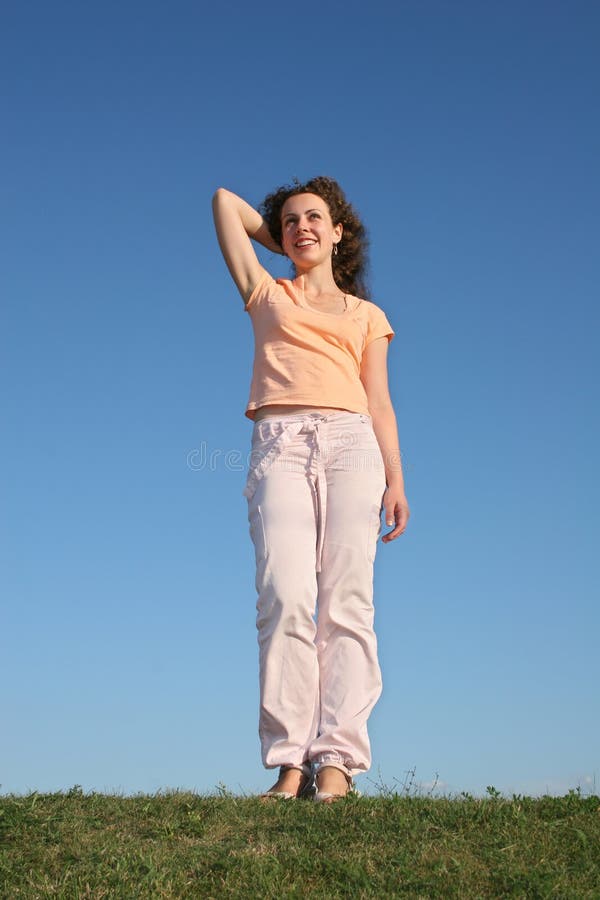 Smile Girl Stand Picture. Image: 1030902