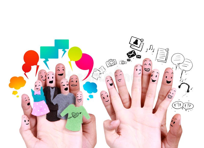 Smile Human for Symbol of Social Network Stock Photo - Image of human ...