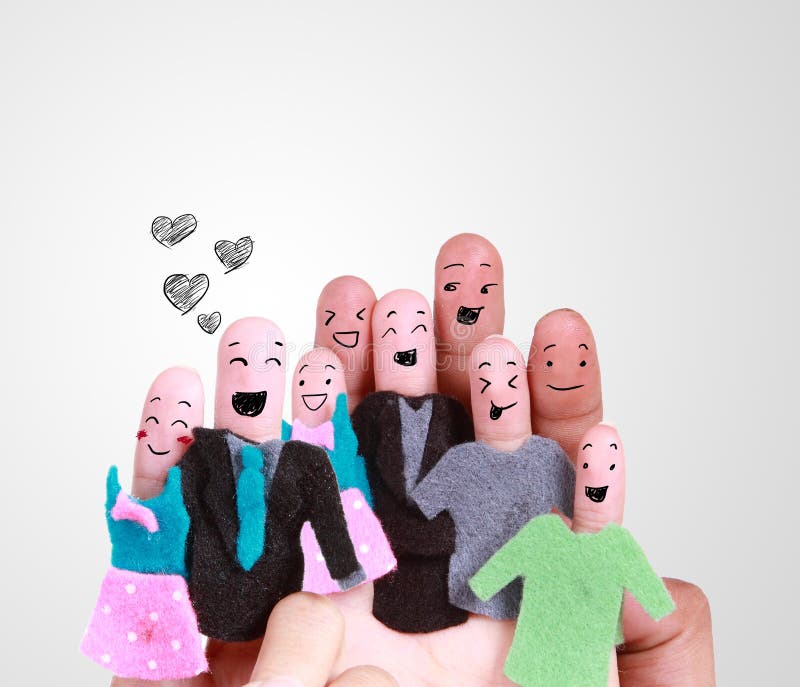 Smile Human for Symbol of Social Network with Blank Papers Stock Photo ...