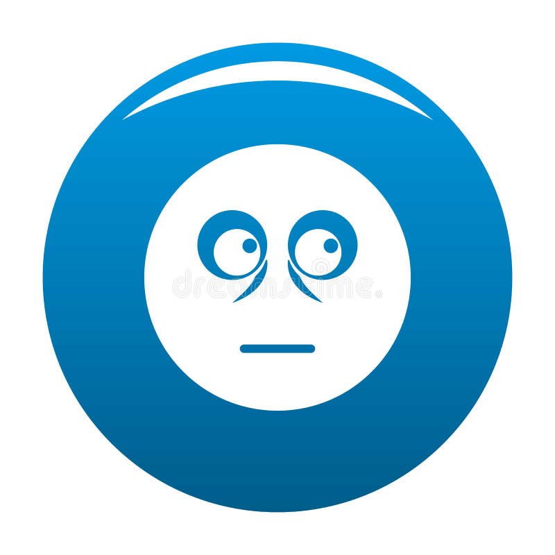 Smile icon blue stock illustration. Illustration of design - 123796601