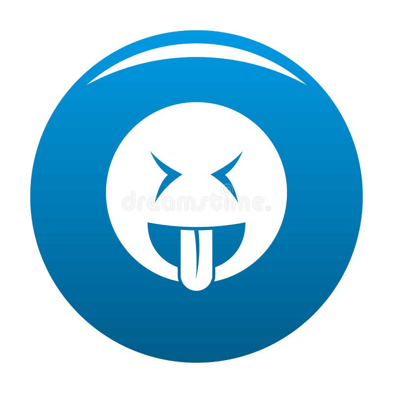 Smile icon blue stock illustration. Illustration of abstract - 123265481