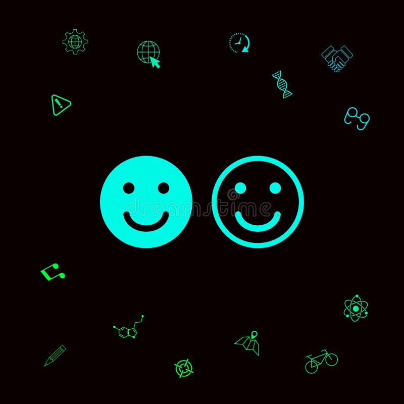 Smile Icon. Happy Face Symbol for Your Web Site Design . Graphic ...