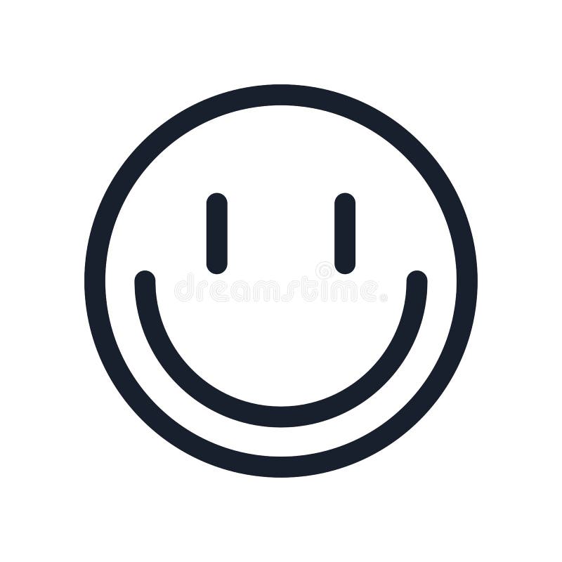Smile Icon Line Style UI UX Design Element Stock Vector - Illustration ...