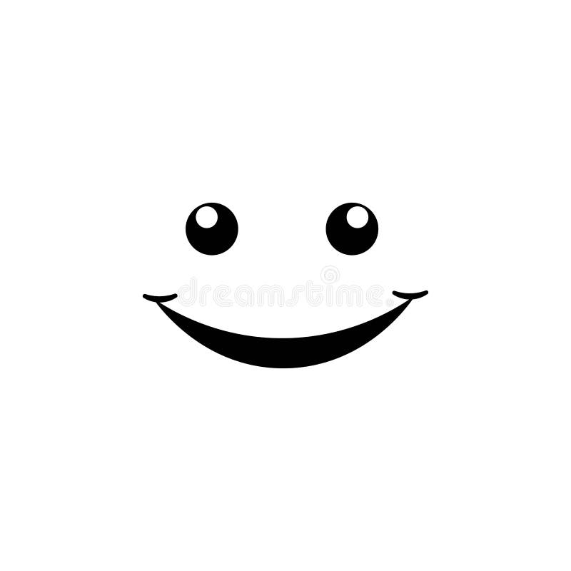 Smile icon logo vector stock vector. Illustration of black - 229799783