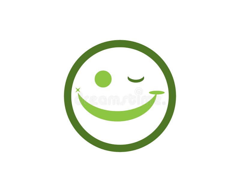 Smile Icon Logo Vector Template Stock Vector - Illustration of symbol ...