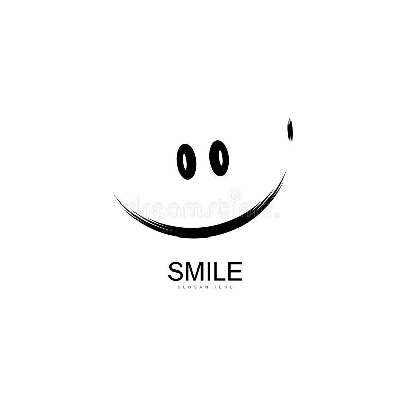 Smile Icon Logo Vector Template Design Stock Illustration ...