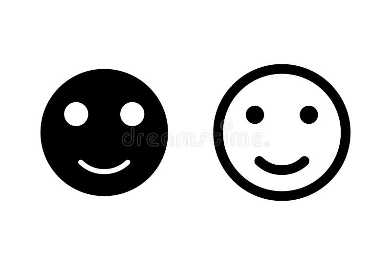 Smile Icon . Smile Emoticon Icon. Feedback Stock Vector - Illustration ...