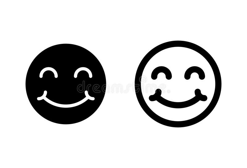 Smile Icon . Smile Emoticon Icon. Feedback Stock Vector - Illustration ...