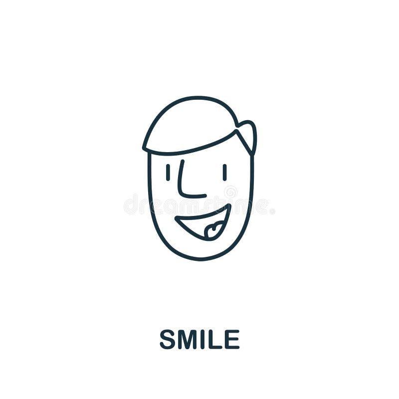Smile Icon from Success Collection. Simple Line Element Smile Symbol ...