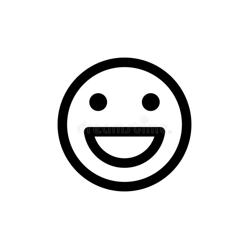 Smile Icon . Smile Emoticon Icon. Feedback Stock Vector - Illustration ...