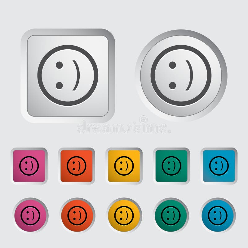 Smile icon. stock vector. Illustration of happiness, happy - 94646867
